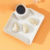 YIMWNYI French Fries Tray, Plastic Dinner Tray with Integrated Dressing ...