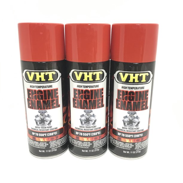 VHT SP123-3 PACK CHEVROLET ORANGE Engine Enamel High Heat Drive Train ...
