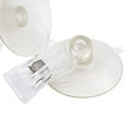 opvise 2 Pcs Clear Plastic Wall Suction Cup Clips Clamps Strong Sucker ...