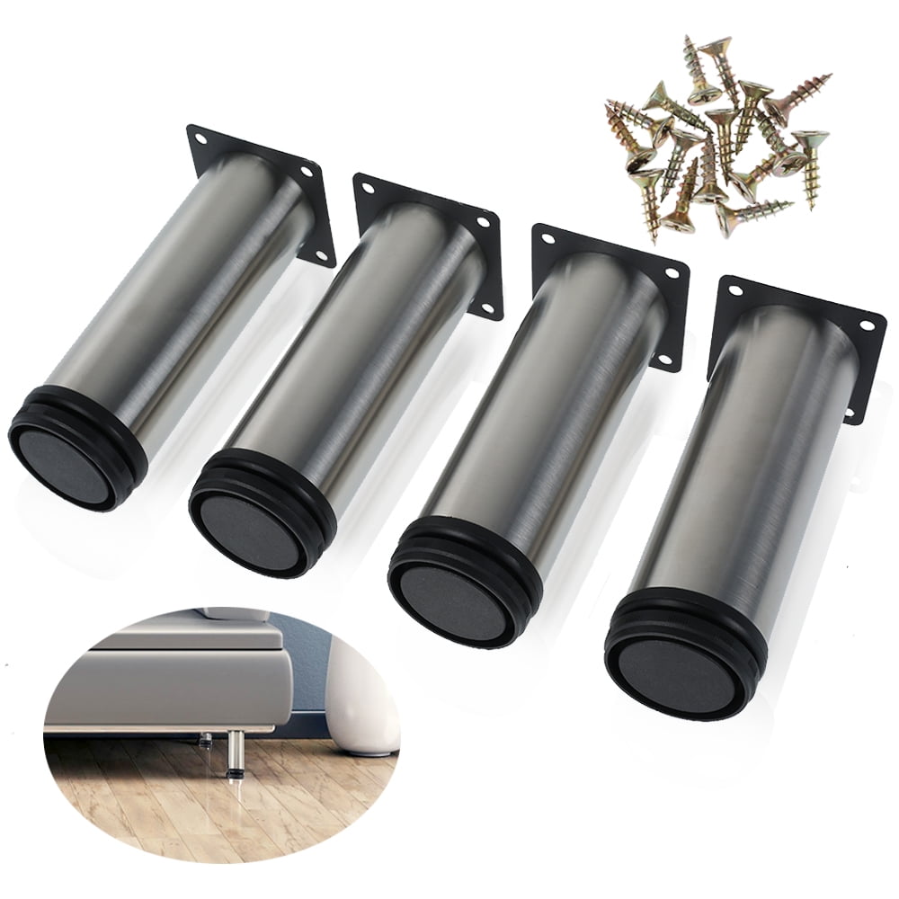 Fyeme Stainless Steel Furniture Legs,4 Pcs Metal Cabinet Adjustable ...