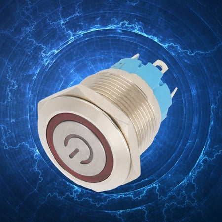 Flat Head Push Button Switch 4-pin Push Button Switch Round Push Button ...