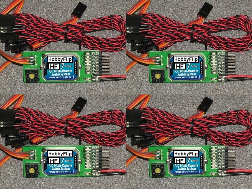 HobbyFlip Multi-Remote Receiver Operated ON/OFF Switch RC Part 6V-12V ...