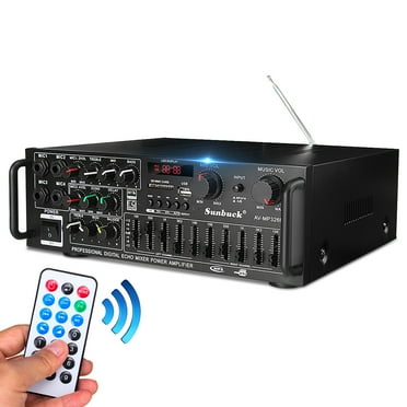 Home Stereo Amplifier Receiver , 1200W Audio Power Amplifier 2Channel ...