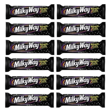 Milky Way Midnight Dark Chocolate Candy Bars, 24 Count, 1.76 oz Each ...