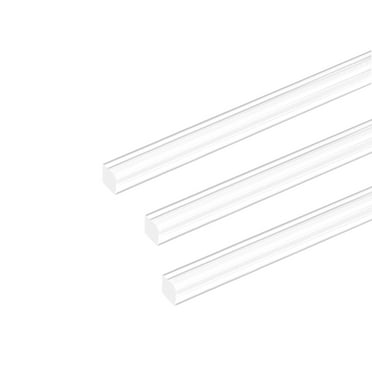 Uxcell Acrylic Round Rod3/8" Dia 10" LengthTransparent Clear Plastic ...