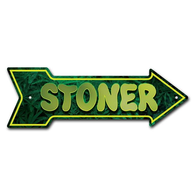 SignMission P-ARROW12-999591 12 x 36 in. Wide Stoner Arrow Sign ...