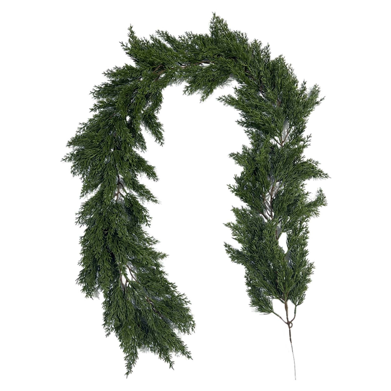 Click here for Cjiawei 74in Faux Cedar Garland Realistic Extra Fu... prices