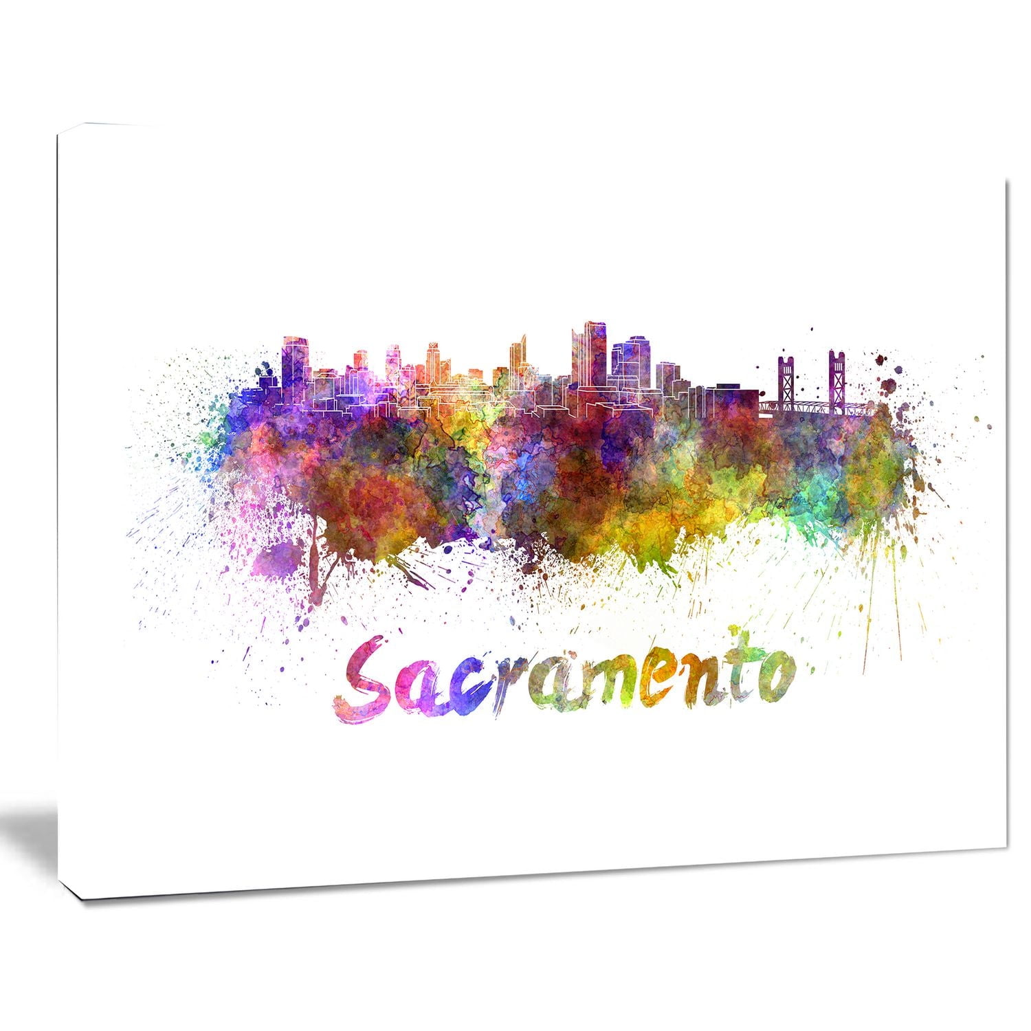 Click here for Designart Design Art Sacramento Skyline Canvas Pri... prices