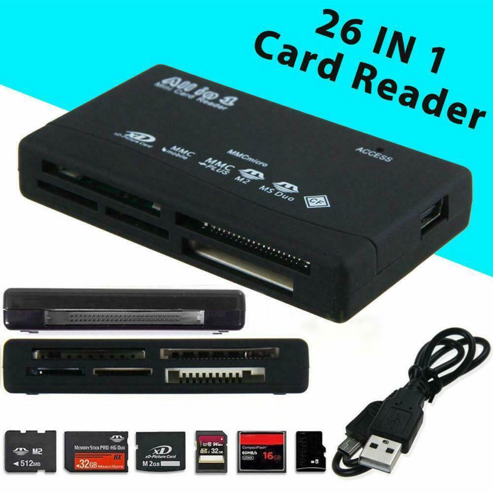 All In One Memory Card Reader USB External SD Mini Micro M2 MMC XD Fast all-in-one-memory-card-reader-usb-external-sd-mini-micro-m2-mmc-xd-fast