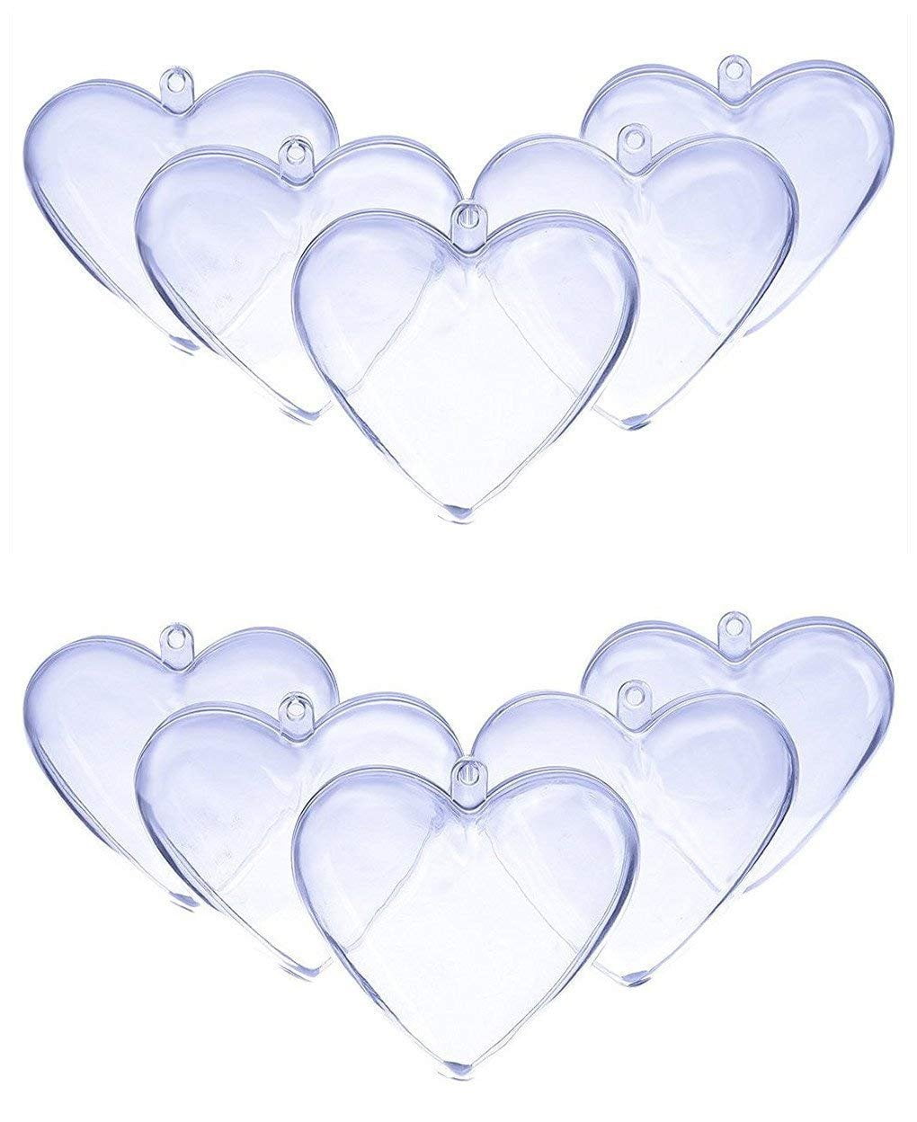 Fast Worldwide Delivery 10PCS 80mm Clear Plastic Acrylic Heart Shape fast-worldwide-delivery-10pcs-80mm-clear-plastic-acrylic-heart-shape