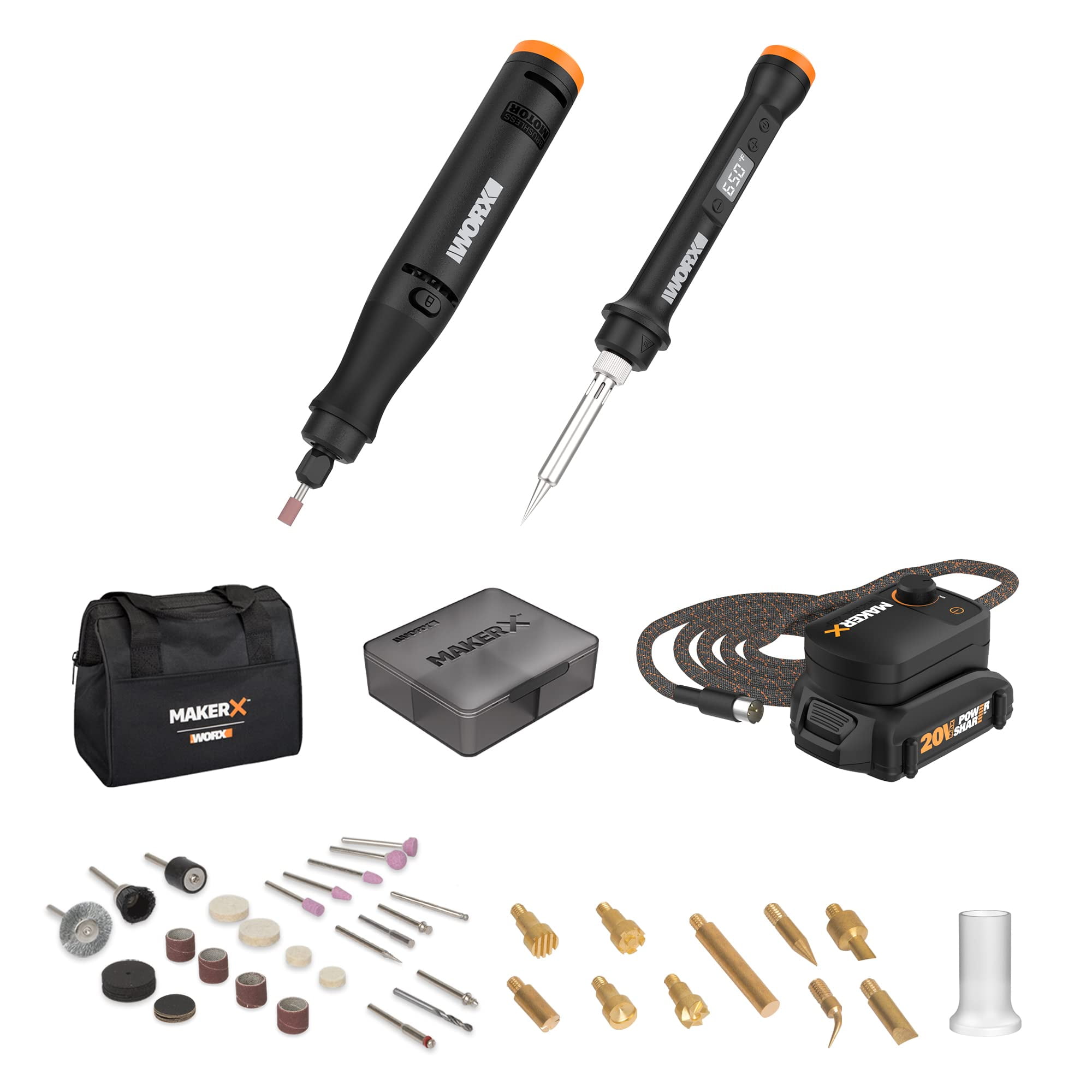 Click here for Worx Makerx Wx988l 2pc Crafting Tool Combo Kit - R... prices