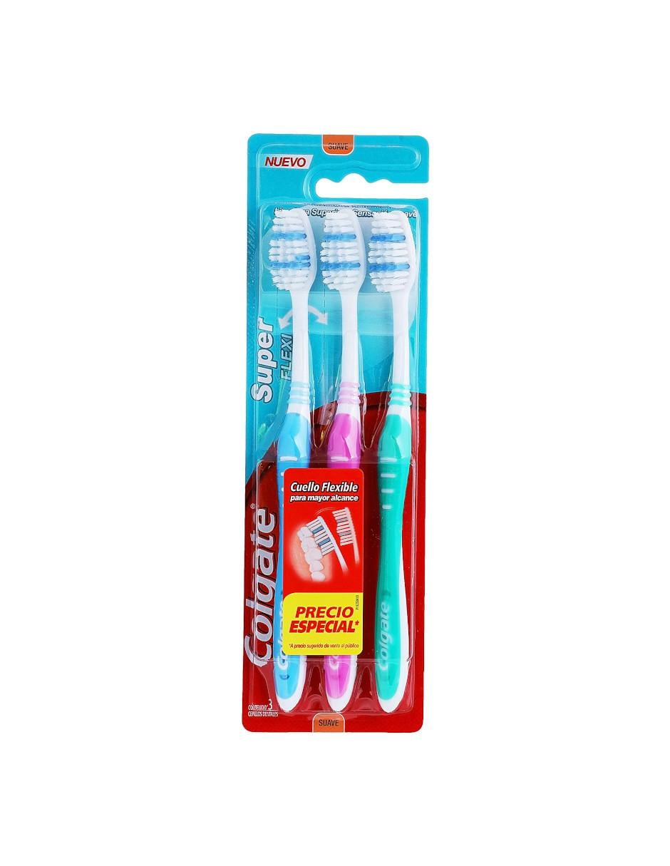 Pack de 12 Cepillo Dental Colgate Super Flexi p/especial de 3pzas ...
