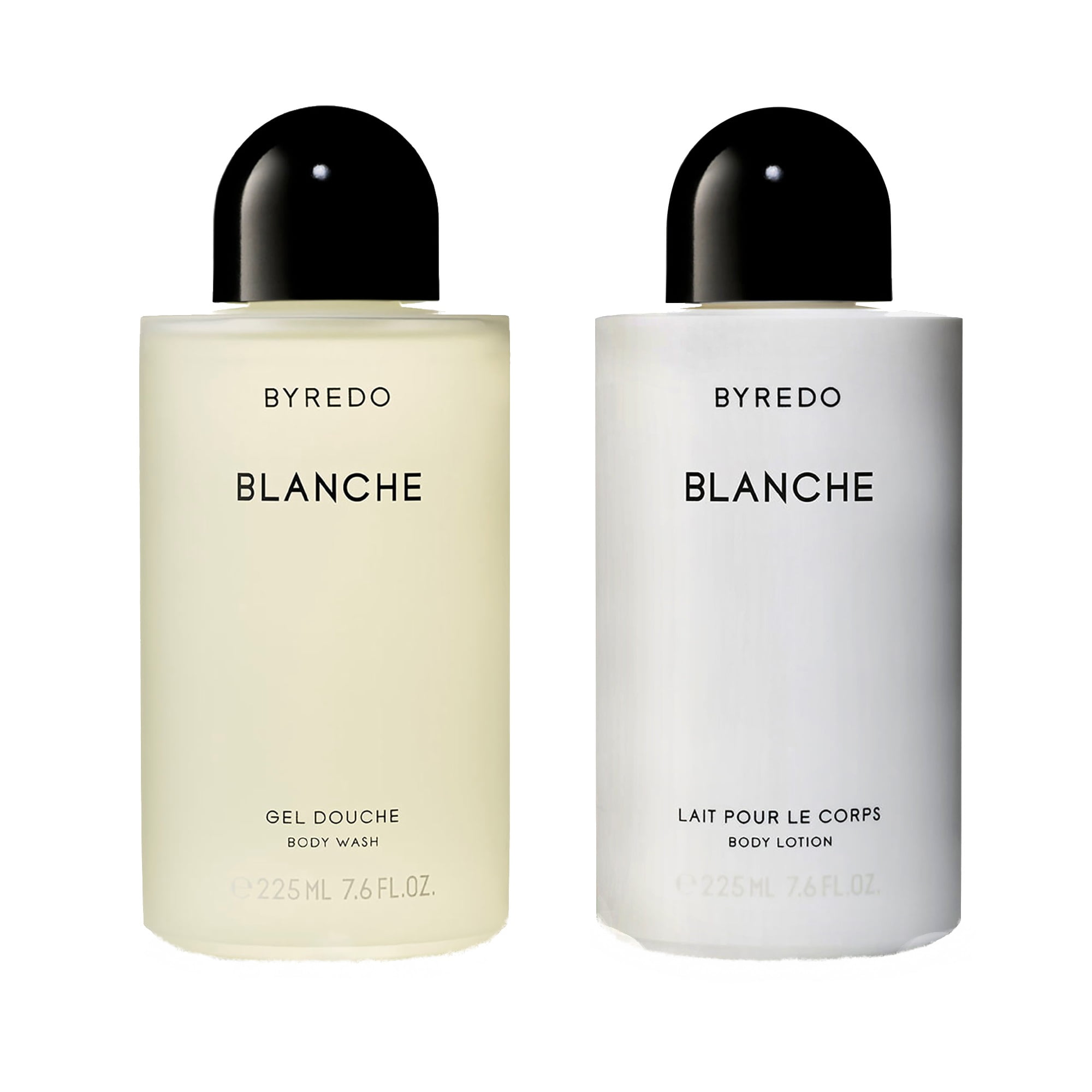 Set de 2 unidades de Perfume BYREDO LE CORPS BLANCHE: gel de baño de 225 ml y loción corporal de ...