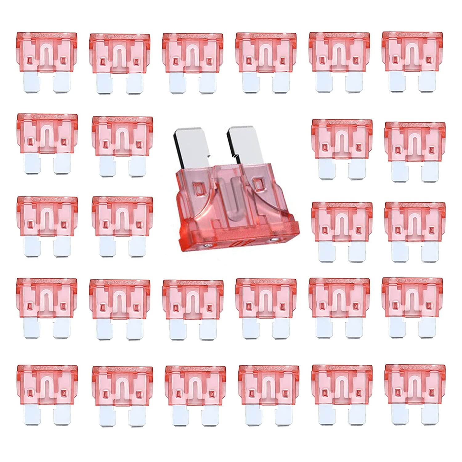 100 Pack Auto Fuses 3 AMP ATC/ATO Standard Regular Fuse Blade 3A Car ...