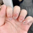 [Pure handmade real shot] Handmade wear nail phototherapy nail patch ...