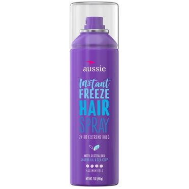 Aussie Instant Freeze Aerosol Hairspray, 7 oz (Pack of Two) - Walmart.com