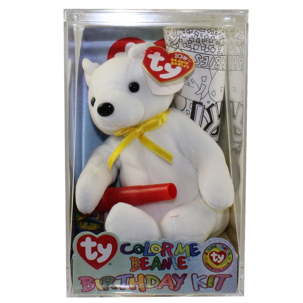 TY Beanie Baby - COLOR ME BEANIE **THE SMALL BEAR** (Complete Kit) (7.5 ...