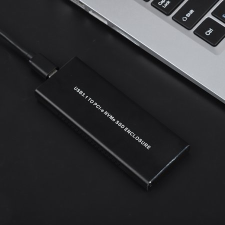 YLSHRF Black TYPE-C Interface External NVME HDD Enclosure, NVME M.2 To ...
