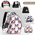 ALAZA American Flag Bow Pattern School Backpack Elementary Bag Student ...