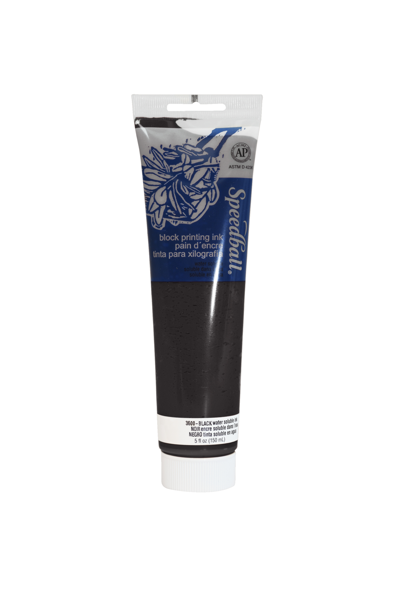 Speedball Water Soluble Block Printing Ink 5 oz Black - Walmart.com ...