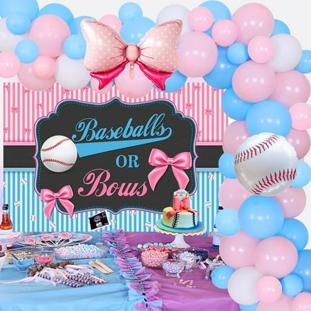 Gender Reveal Party Decorations Baseball Gender Reveal Party Supplies ...