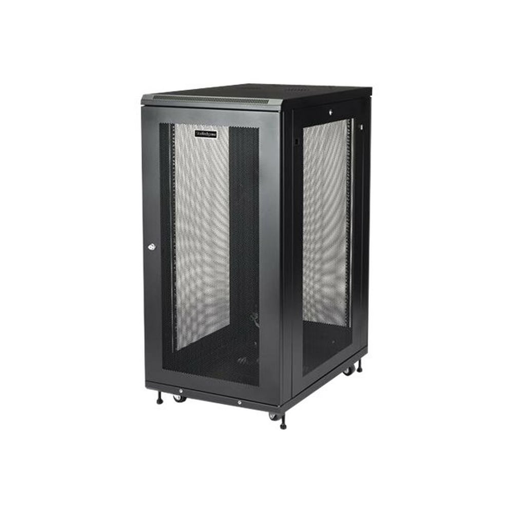 StarTech.com 24U 19" Server Rack Cabinet - 4 Post Adjustable Depth 2-30 ...