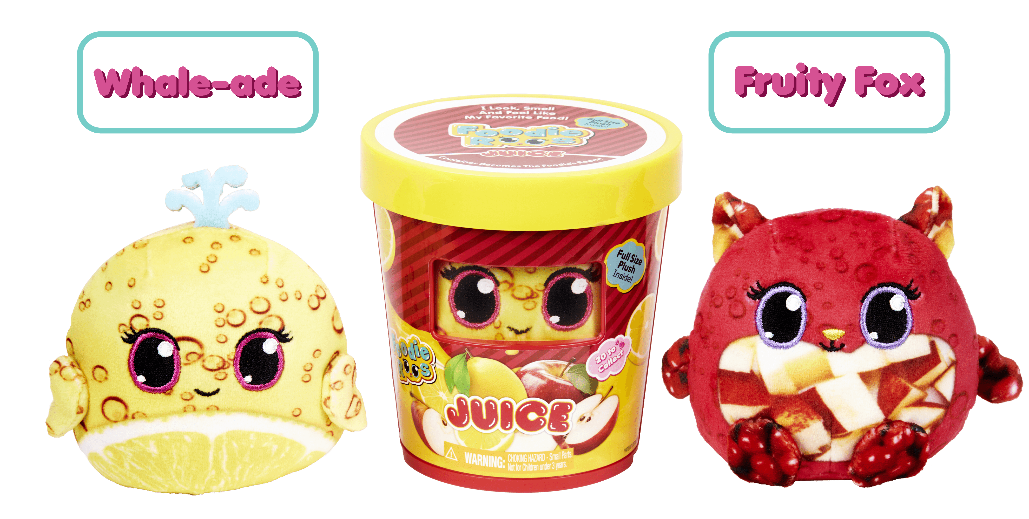 Foodie Roos - Snack-a-Roo Plush Juice Edition - Surprise Squeezable ...