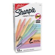 Sharpie Pocket Highlighters, Chisel Tip, Assorted Mild Pastel Colors ...