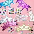 Plutput Foam Princess Crowns and Tiaras for Birthday Party Favors Hats ...