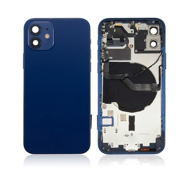 Replacement Back Housing Cover With Parts For Apple iPhone 12 - Blue ...