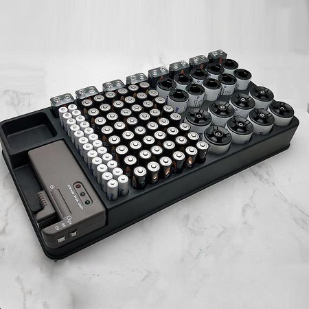 Battery Organizer Case Storage Box Can Contain Batteries With Removable ...