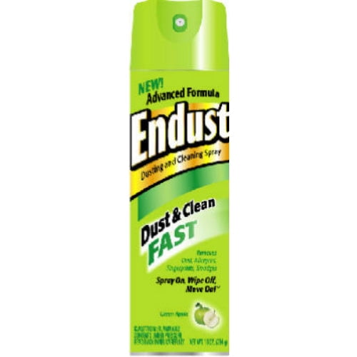 Endust Multi-Surface Dusting & Cleaning Spray Aerosol, Green Apple, 10 ...
