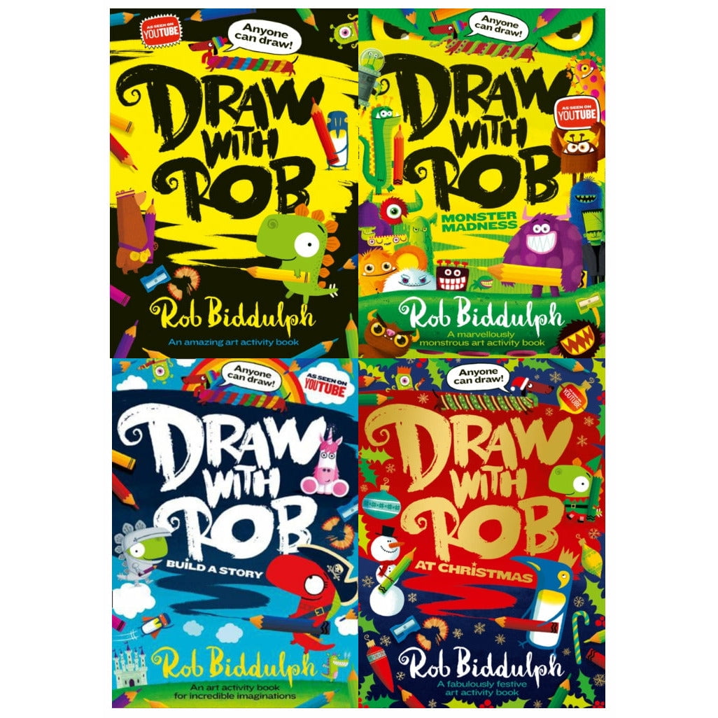 Rob Biddulph Collection 4 Books Set Draw With Rob, Show and Tell, Blown ...