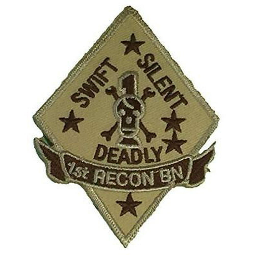 USMC FIRST I 1ST RECON BN BATTALION PATCH SWIFT SILENT DEADLY MARINE ...
