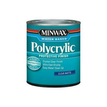 Minwax Polycrylic Protective Finish, Semi-Gloss, Clear, 1 Quart ...
