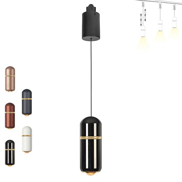 FSLiving 7W Adjustable Levitate Track Pendant Light H-Type Retractable ...