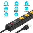 CRST Heavy-Duty Surge Protector, 12 Outlet, 1800J, 6ft Cord, Mounting ...