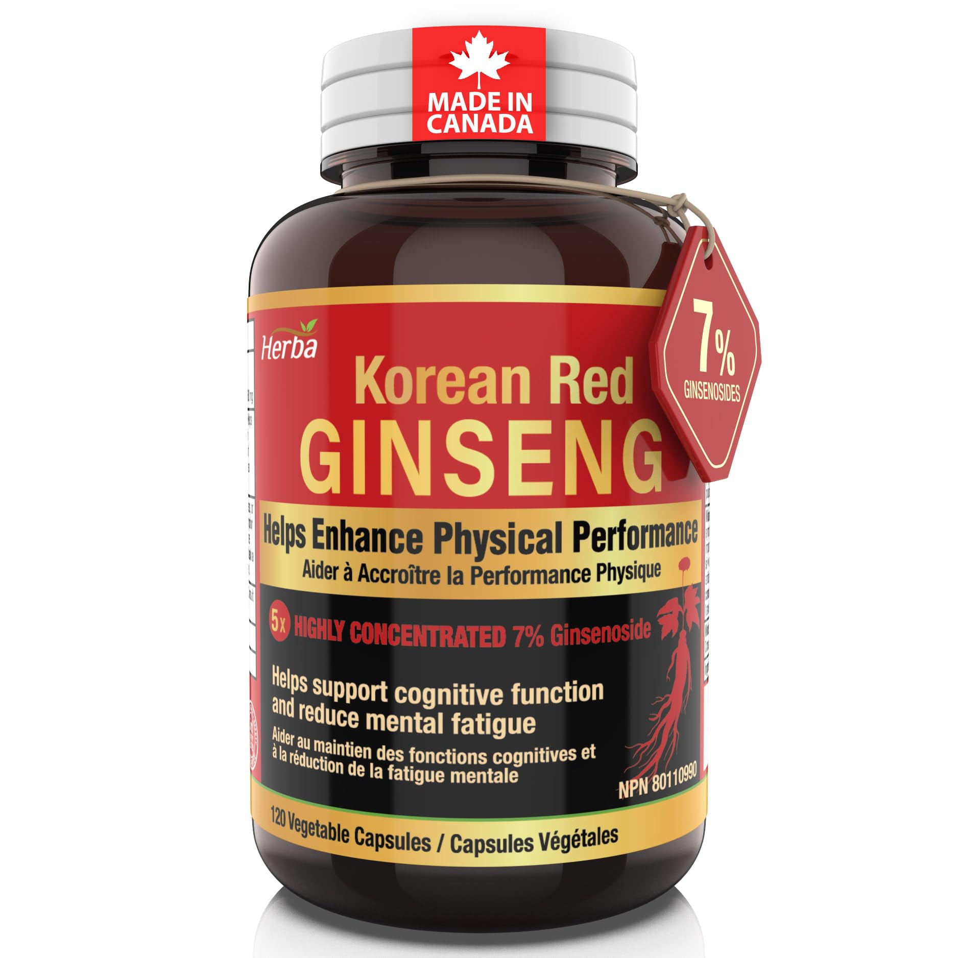Click here for Herba Korean Red Ginseng Extract - 120 Vegetable C... prices