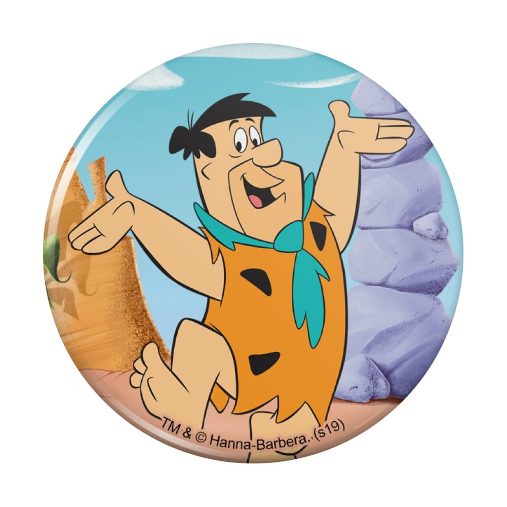 The Flintstones Fred Character Pinback Button Pin - Walmart.com