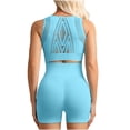 BLCHUNen Workout Sets for Women Front Closure Zipper Sports Bras Gym ...
