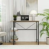 Mainstays Pierce 30 inch Tall Storage Desk, Oak - Walmart.com