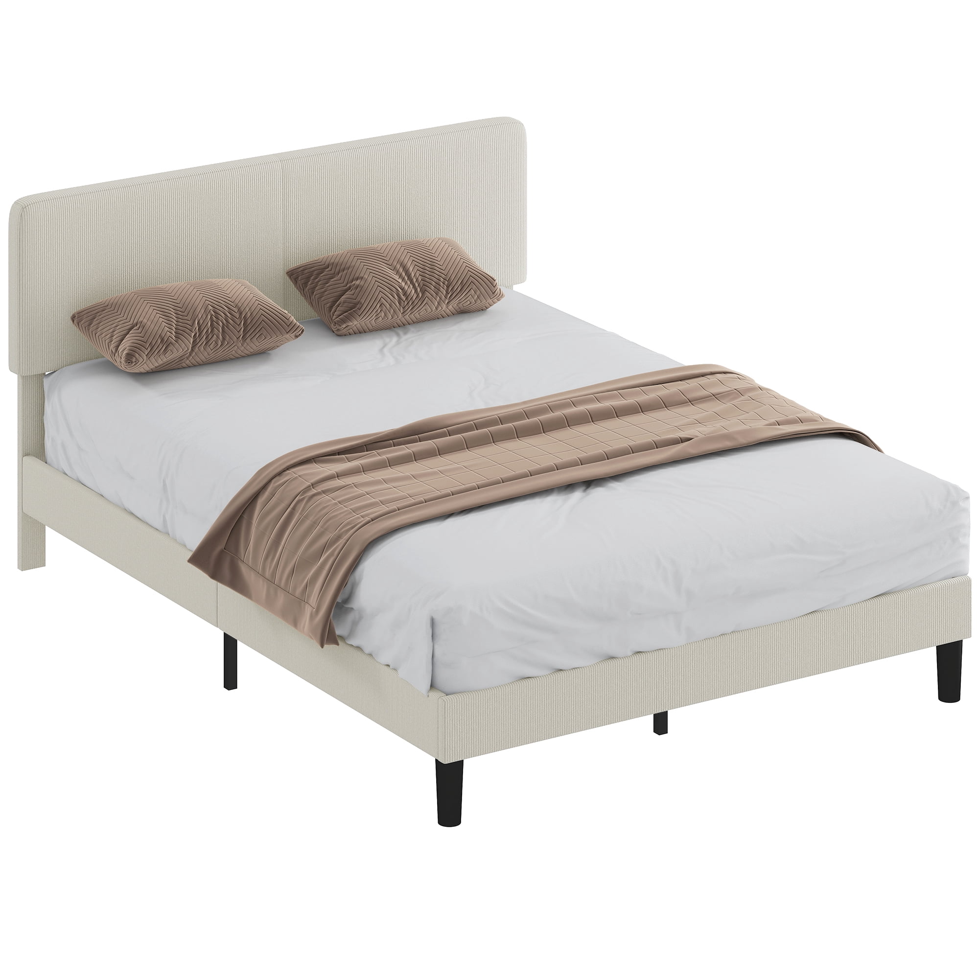 Click here for Homcom Queen Bed Frame With Adjustable Headboard P... prices