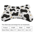 2pie Car Bone Pillow With Memory Cotton Pillow Core Removable Full ...