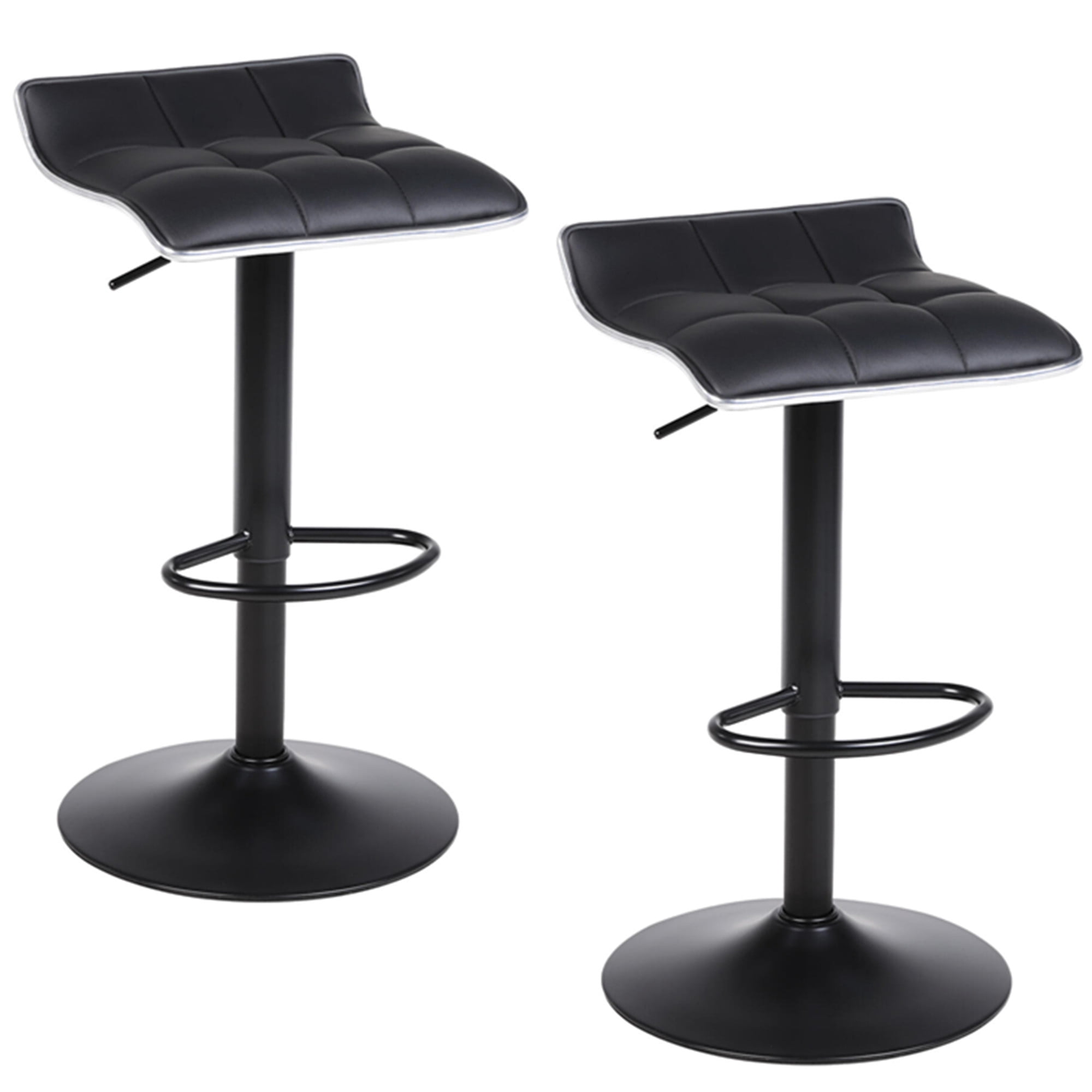 Click here for Moustache Modern Swivel Bar Stools Set Of 2  Pu Le... prices