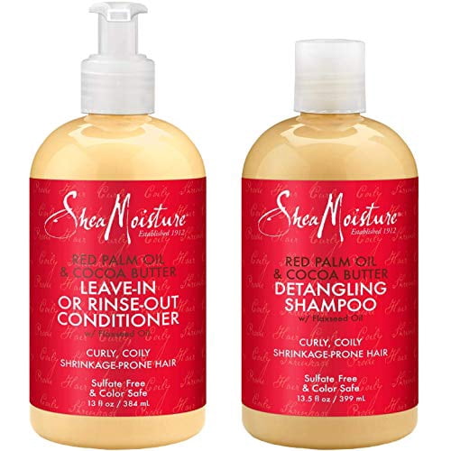 Shea Moisture Shampoo & Conditioner Set Red Palm Oil & Cocoa Butter ...