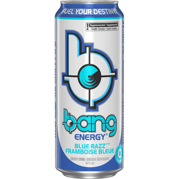BANG ENERGY DRINK BLUE RAZZ, With 0 calories and 0 sugar, we never ...