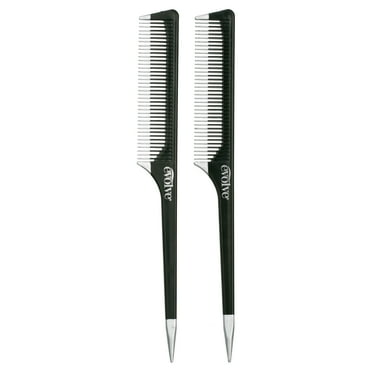 Firstline Evolve Rat Tail Combs, Black, 2 Ct - Walmart.com
