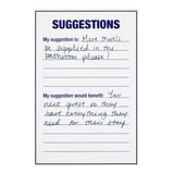 100 Sheet Suggestion Cards - Blank Feedback, Comment Cards for Office ...