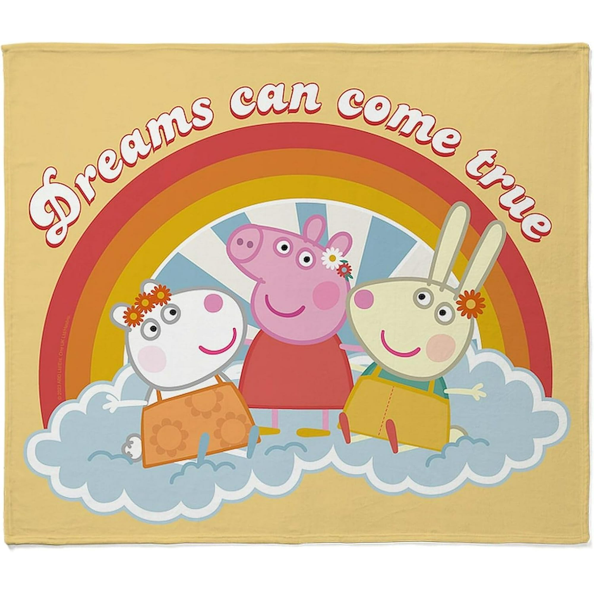 Click here for Kljhyu Peppa Pig Striped Rainbow Heart Super Soft... prices