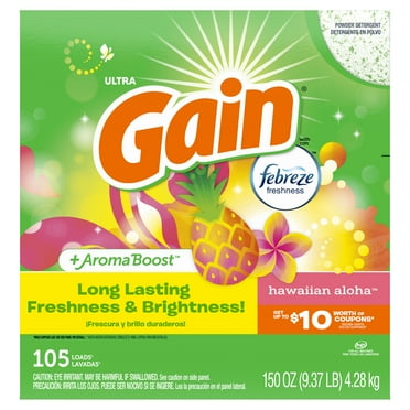 Gain Original Washing Power Liquid Laundry Detergent, Hawaiian Aloha ...